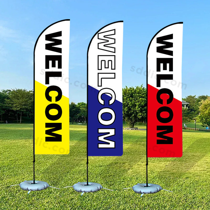 Custom Straight Flags – SDDIC